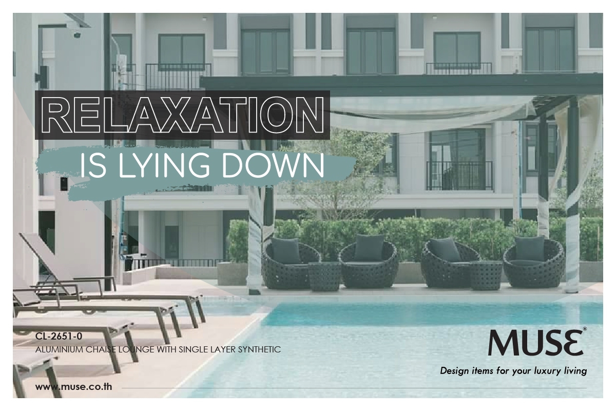 ? Relaxation is Lying Down with #MUSE Furniture of Aluminium Chaise ...